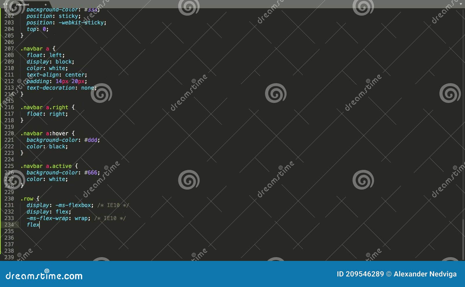 Html Programming Language Source Code Typing Effect. Html Programmer ...