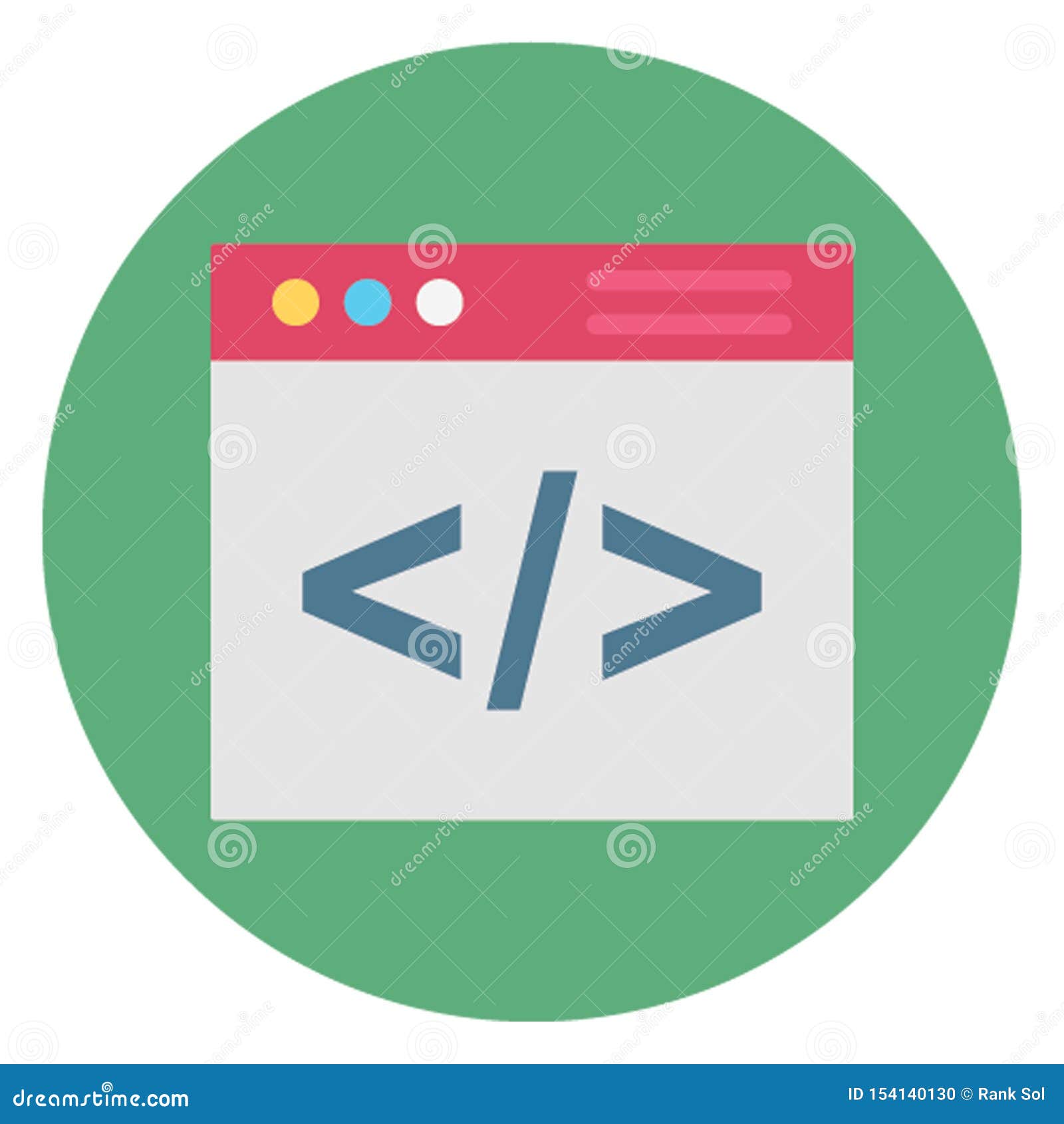 Html, Programming, Software Development Isolated Vector Icon Which Can ...