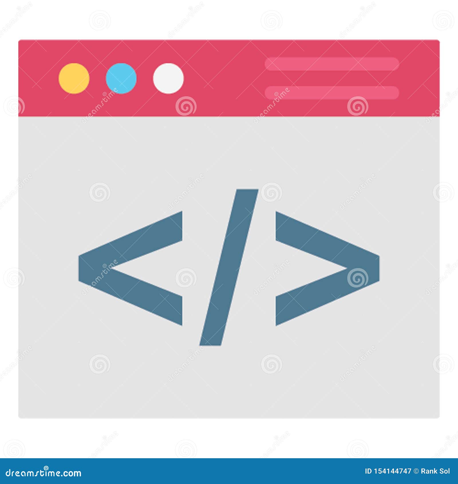 Html, Programming, Software Development Isolated Vector Icon Which Can ...