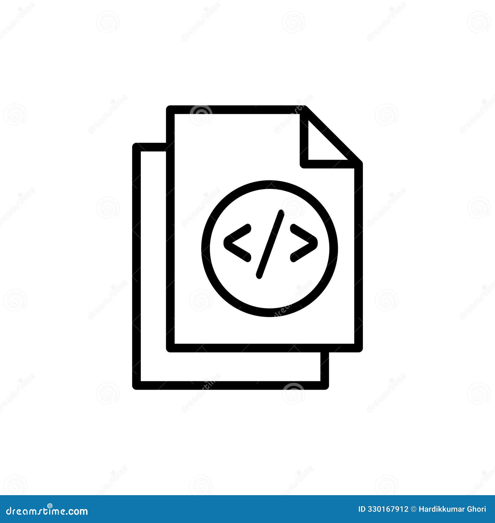 HTML script icon stock illustration. Illustration of pictogram - 330167912