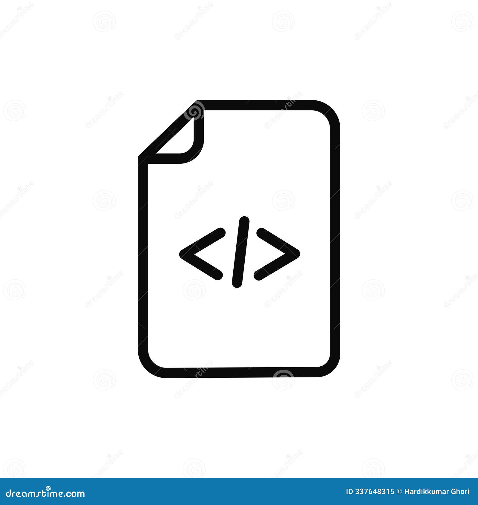 HTML Script Icon Set. Code Tag and Web Programming Vector Symbol in a Black Filled and Outlined ...