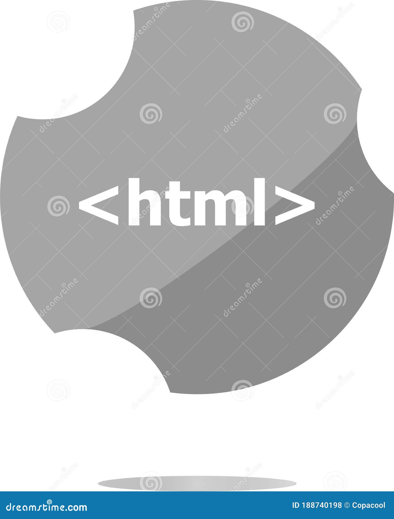 Html 5 Sign Icon. Programming Language Symbol Stock Illustration ...