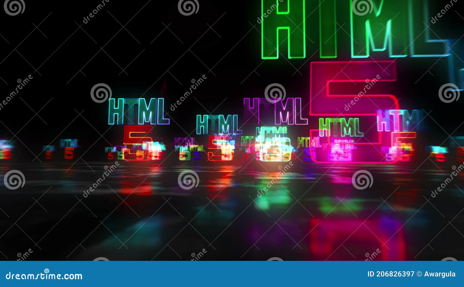 HTML5 Symbol Abstract Loopable Hyperspace Animation Stock Video - Video ...