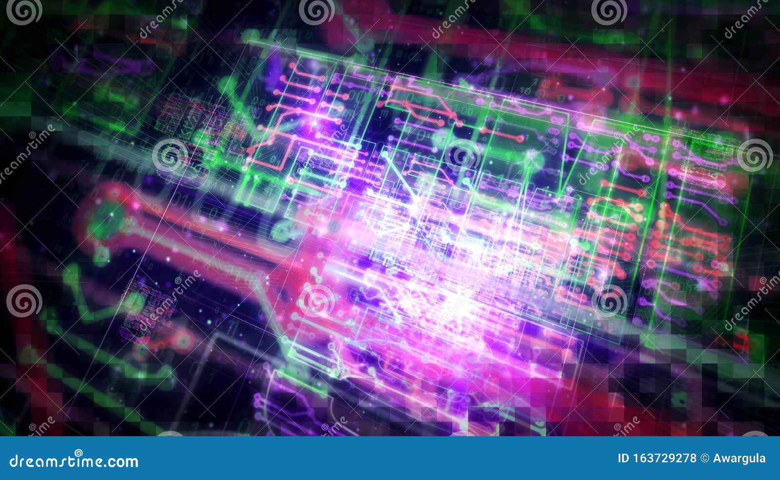 HTML5 Sign Futuristic Illustration | CartoonDealer.com #163729270