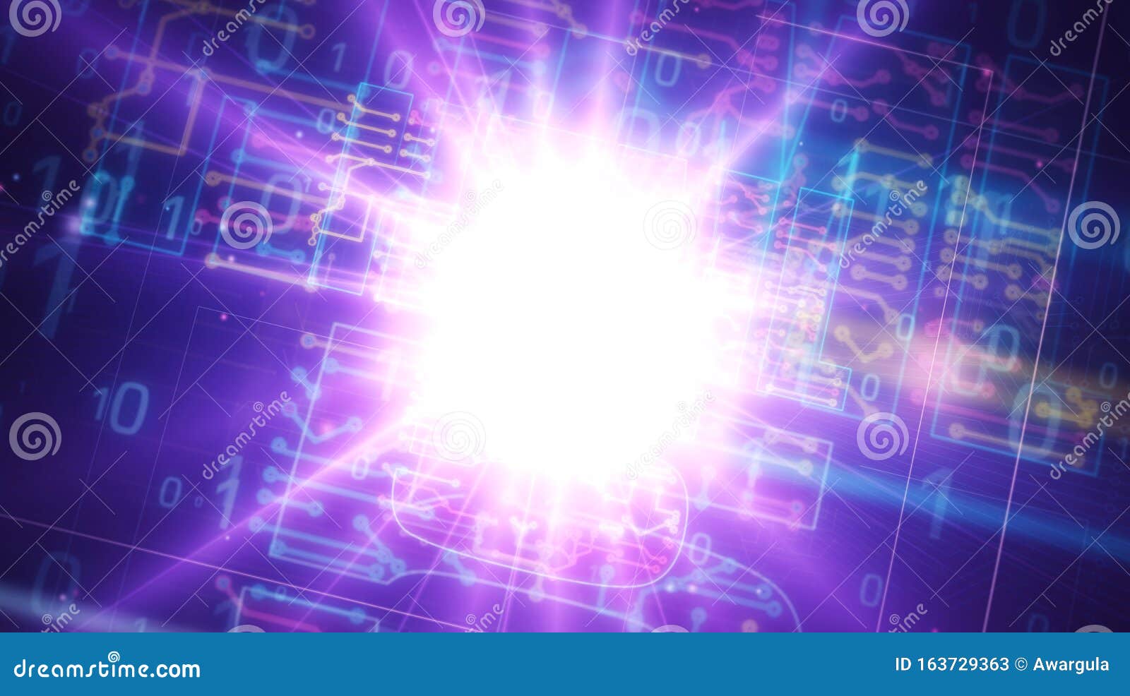 HTML5 Sign Futuristic Illustration | CartoonDealer.com #163729270