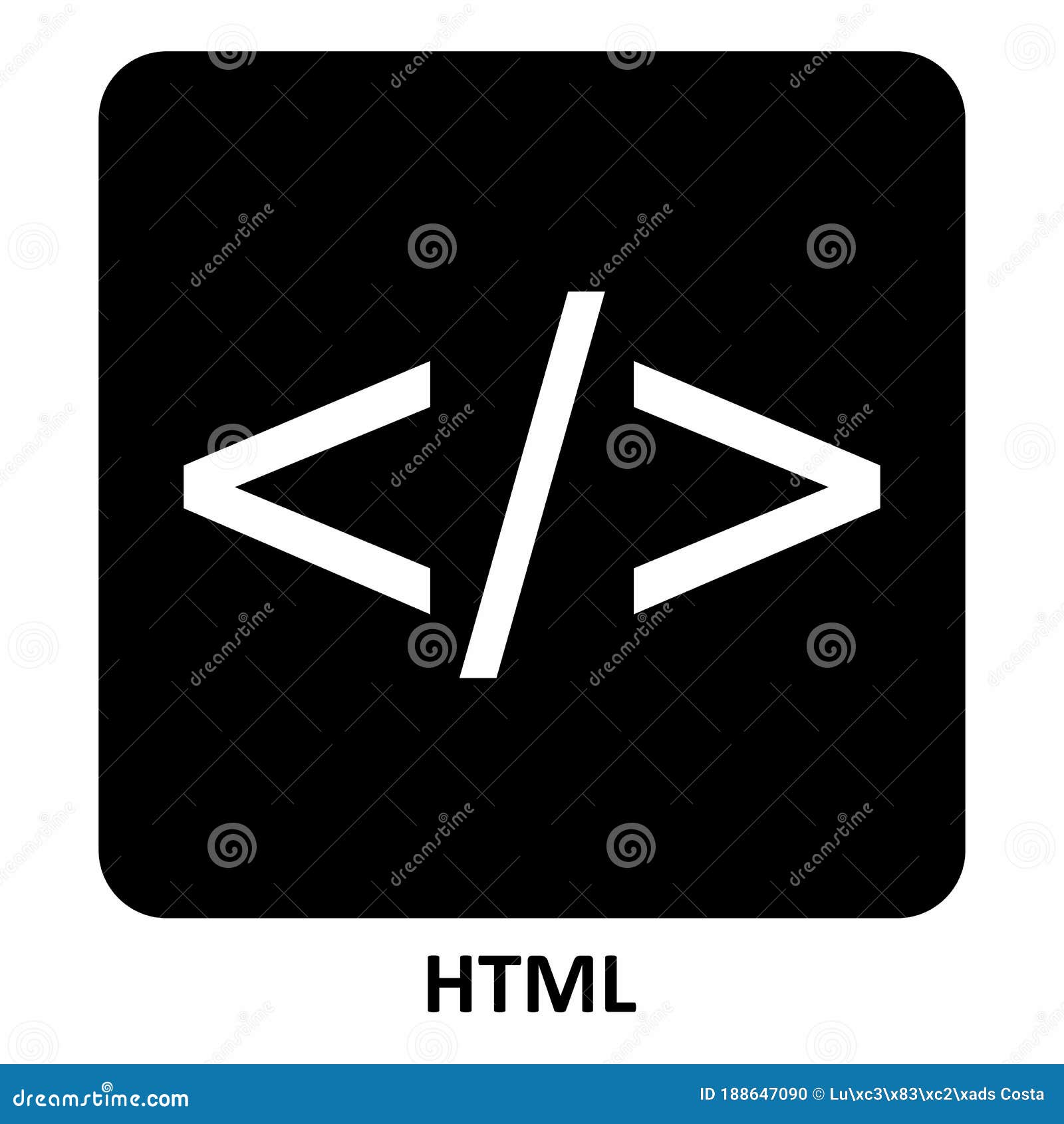 HTML symbol illustration stock illustration. Illustration of vector ...