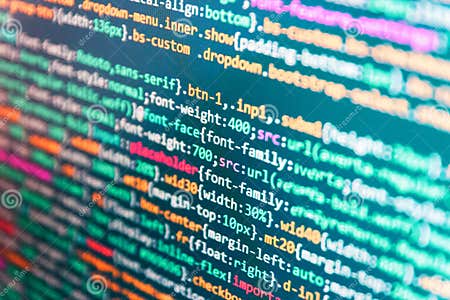 HTML Website Structure. Business and AI Technology Represent Learning ...