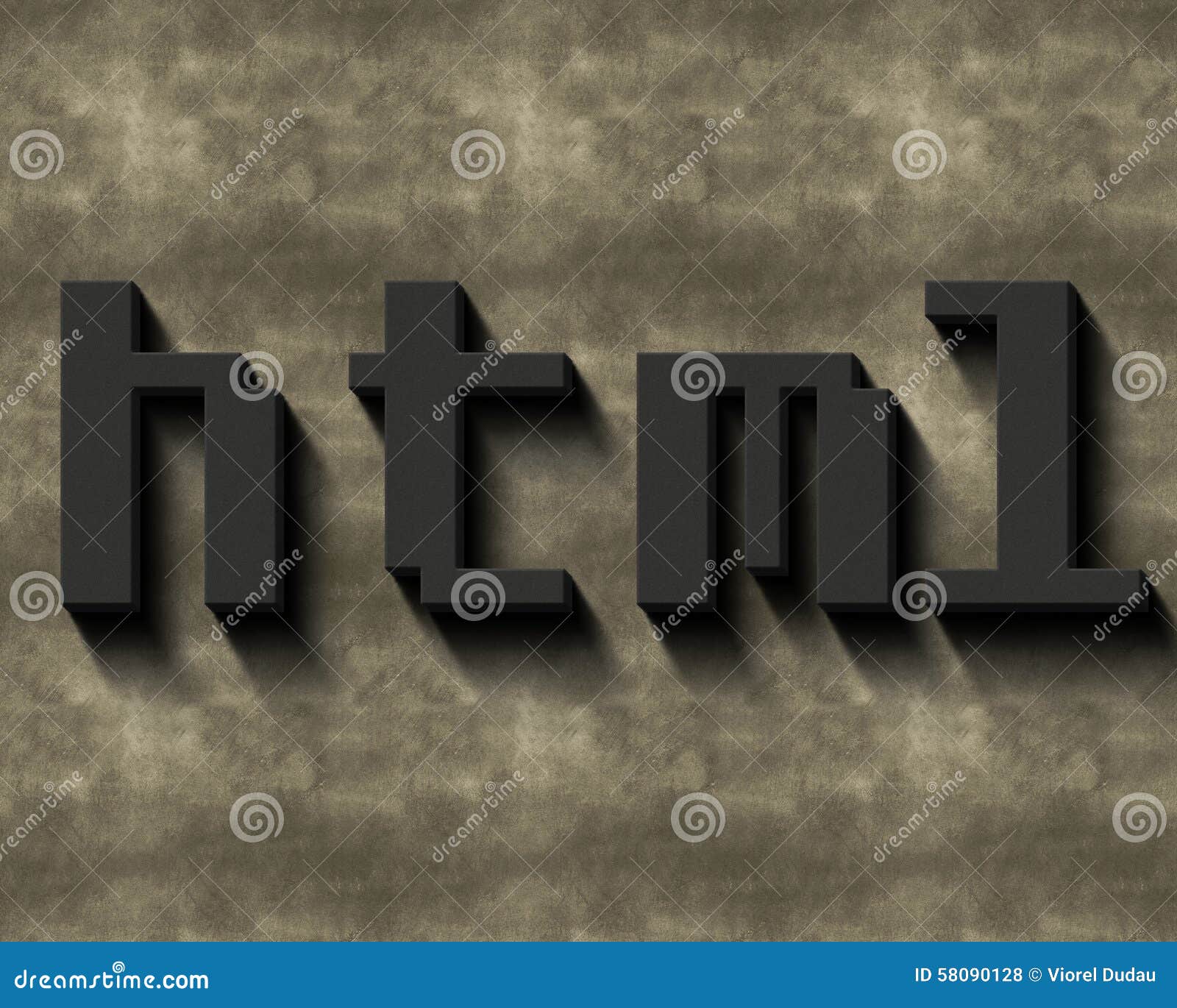 HTML word stock illustration. Illustration of programming - 58090128