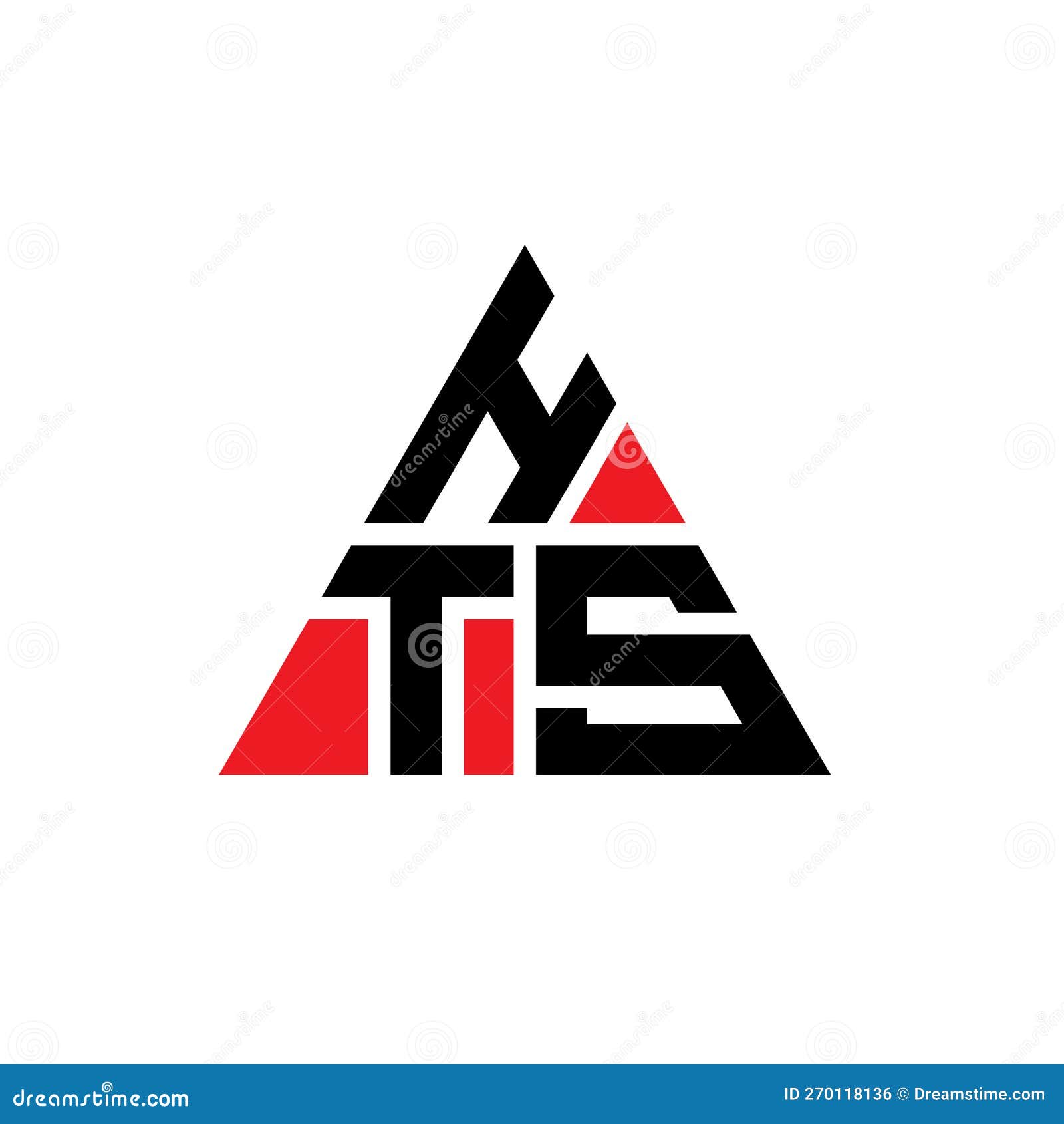 HTS Triangle Letter Logo Design with Triangle Shape. HTS Triangle Logo ...