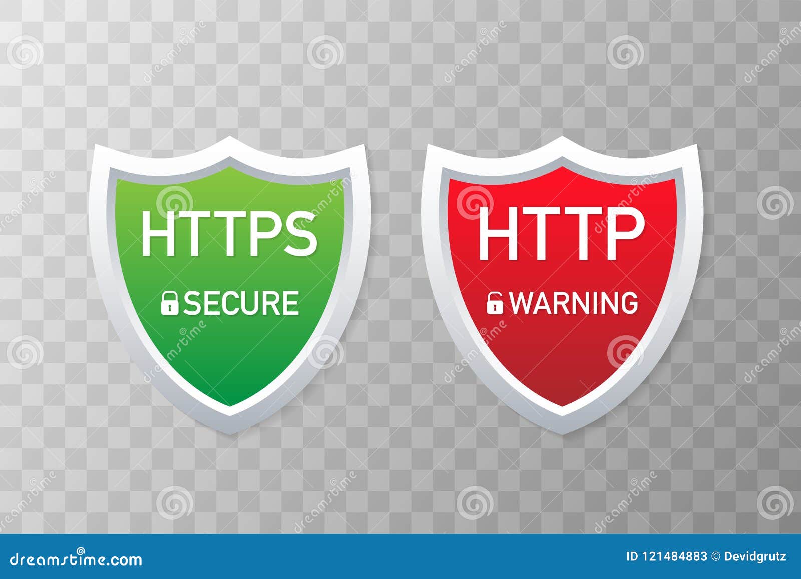 HTTP and HTTPS Protocols. Safe and Secure Wev Browsing. Vector ... HTTP and HTTPS Protocols. Safe and Secure Wev Browsing. Vector ...