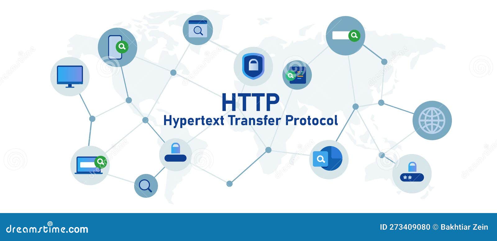 HTTP Hypertext Transfer Protocol Internet Communication Icon Set ... HTTP Hypertext Transfer Protocol Internet Communication Icon Set ...