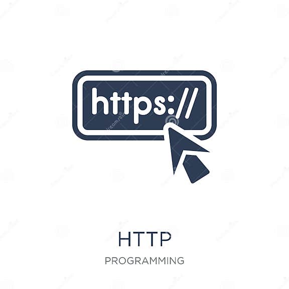 Http Icon. Trendy Flat Vector Http Icon on White Background from Stock ...