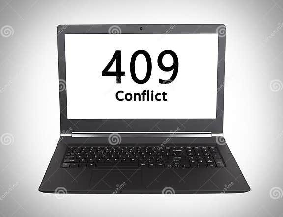 HTTP Status Code - 409, Conflict Stock Photo - Image of client ...