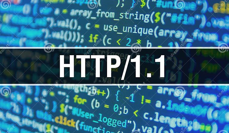 HTTP/1.1 Text Written on Programming Code Abstract Technology ...