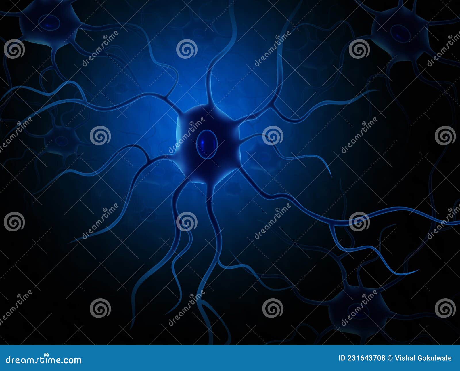 Active Nerve Cells.Human Brain Stimulation Or Activity With Neuron ... Active Nerve Cells.Human Brain Stimulation Or Activity With Neuron ...