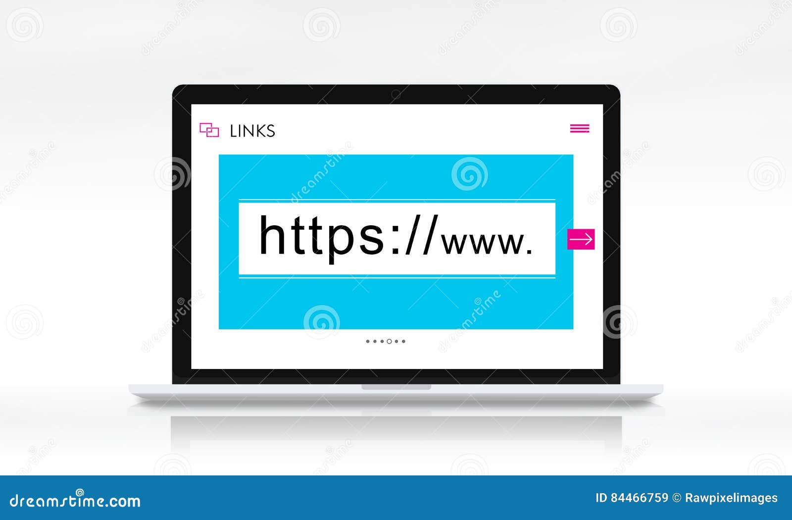 HTTP WWW Website Links Search Box Graphic Concept Stock Illustration ...