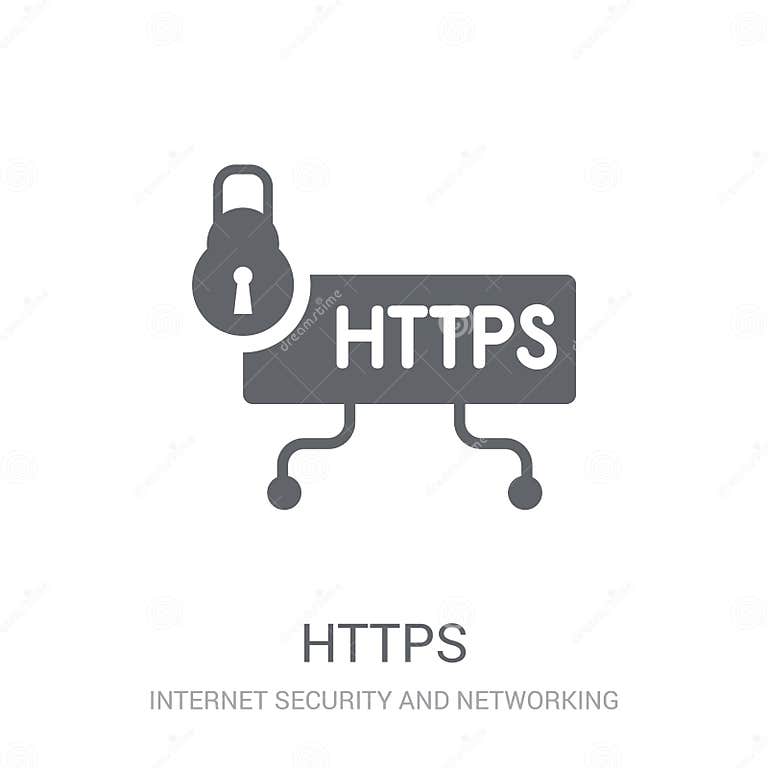 Https Icon. Trendy Https Logo Concept on White Background from I Stock ...