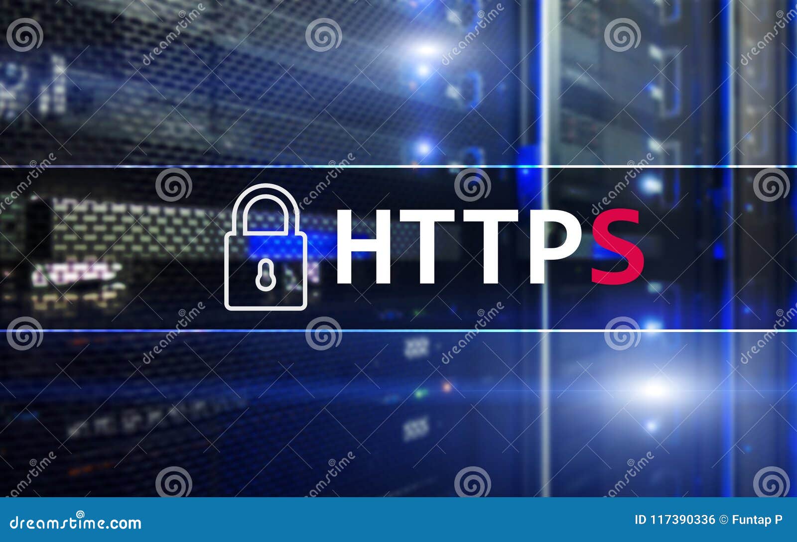 HTTPS, Secure Data Transfer Protocol Used on the World Wide Web. Stock ...