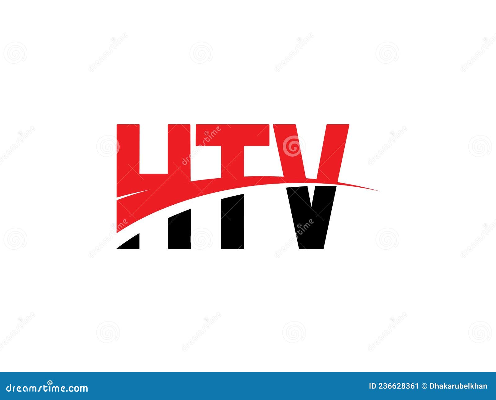 HTV Letter Initial Logo Design Vector Illustration Stock Vector ...