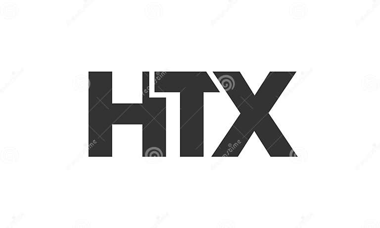 HTX Logo Design Template with Strong and Modern Bold Text. Initial ...