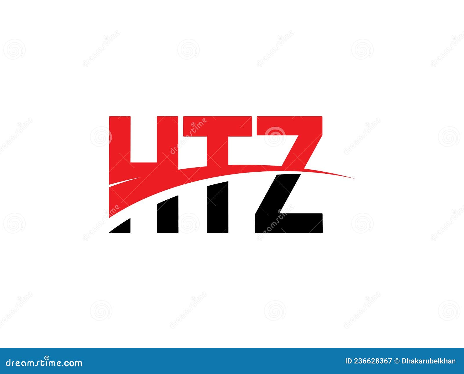 HTZ Letter Initial Logo Design Vector Illustration Stock Vector ...
