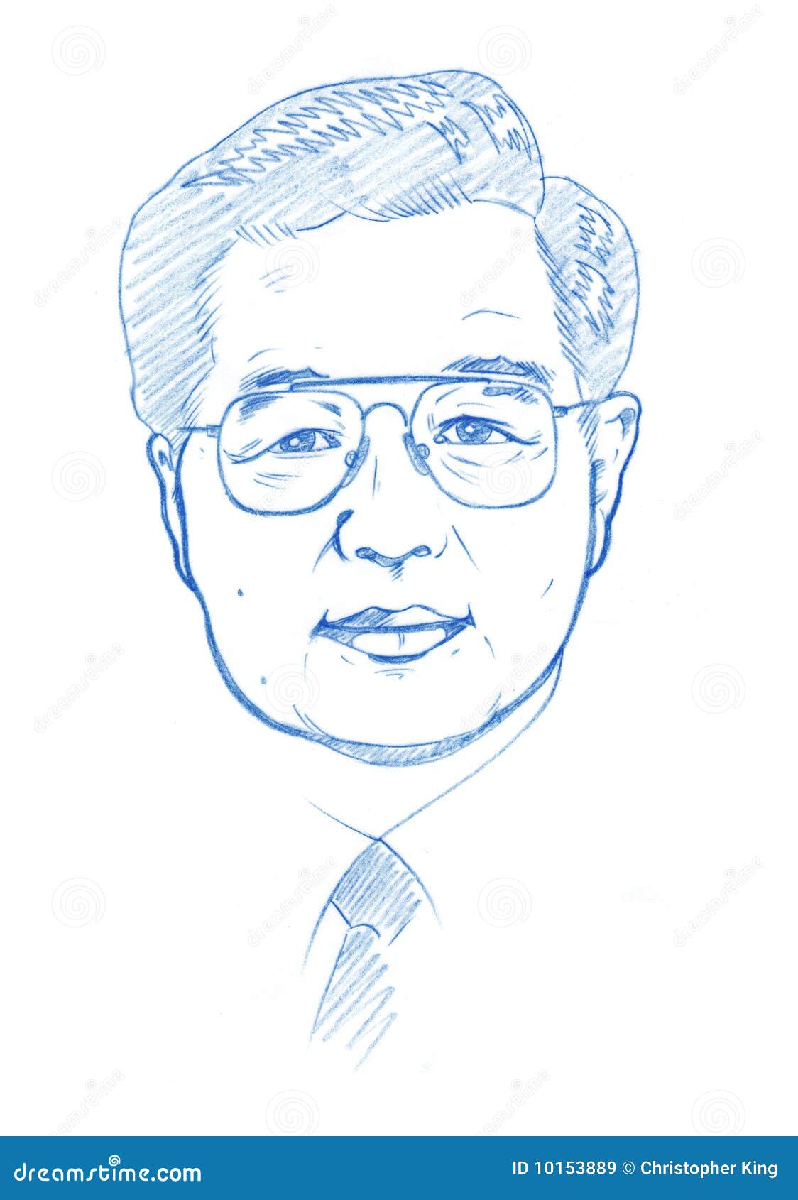 Hu Jintao Portrait - Pencil Version Editorial Stock Image ...