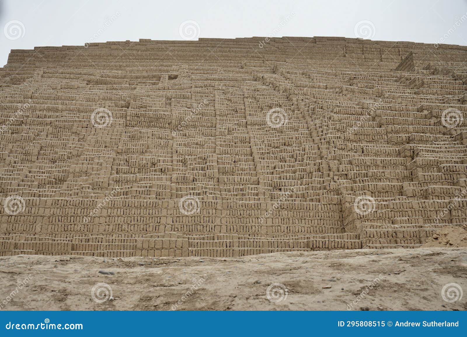 Huaca Pucllana, Mud Bricks of the Ancient Peruvian Pyramid. Miraflores ...