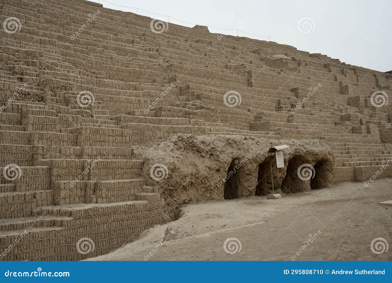 Huaca Pucllana, Mud Bricks of the Ancient Peruvian Pyramid. Miraflores ...