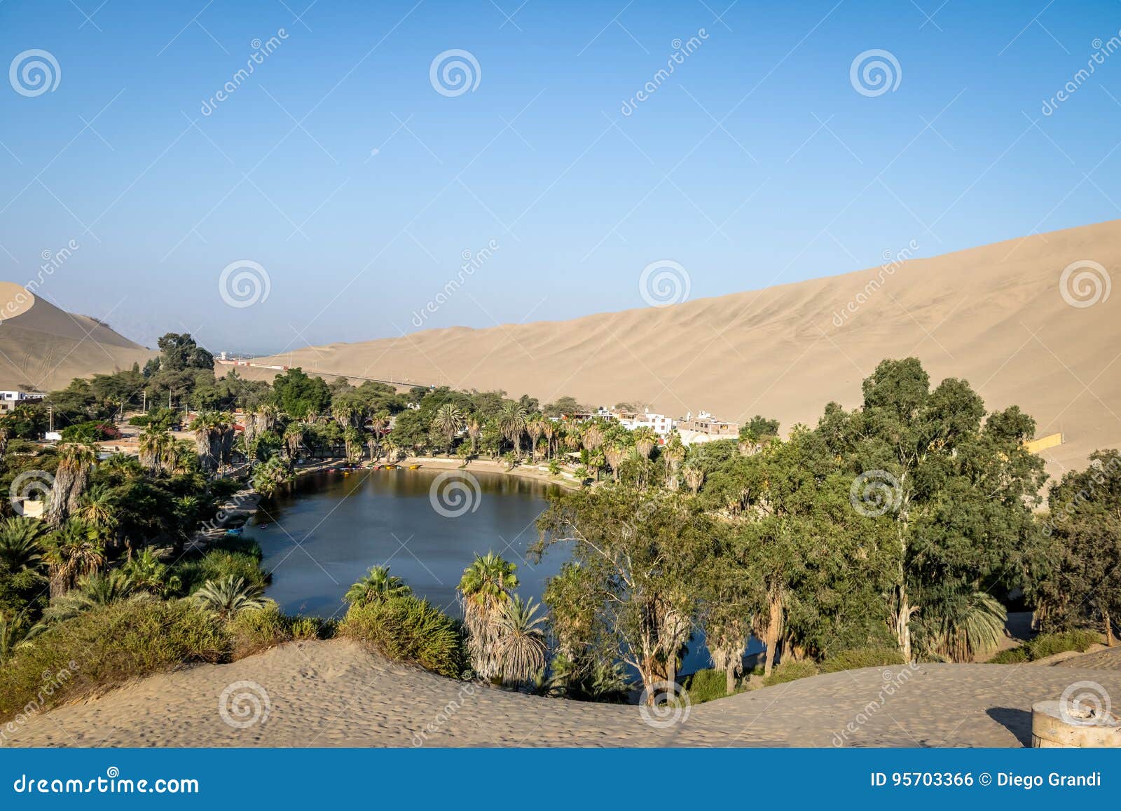 Huacachina Oasis - Ica, Peru Stock Photo - Image of destination, sandy ...