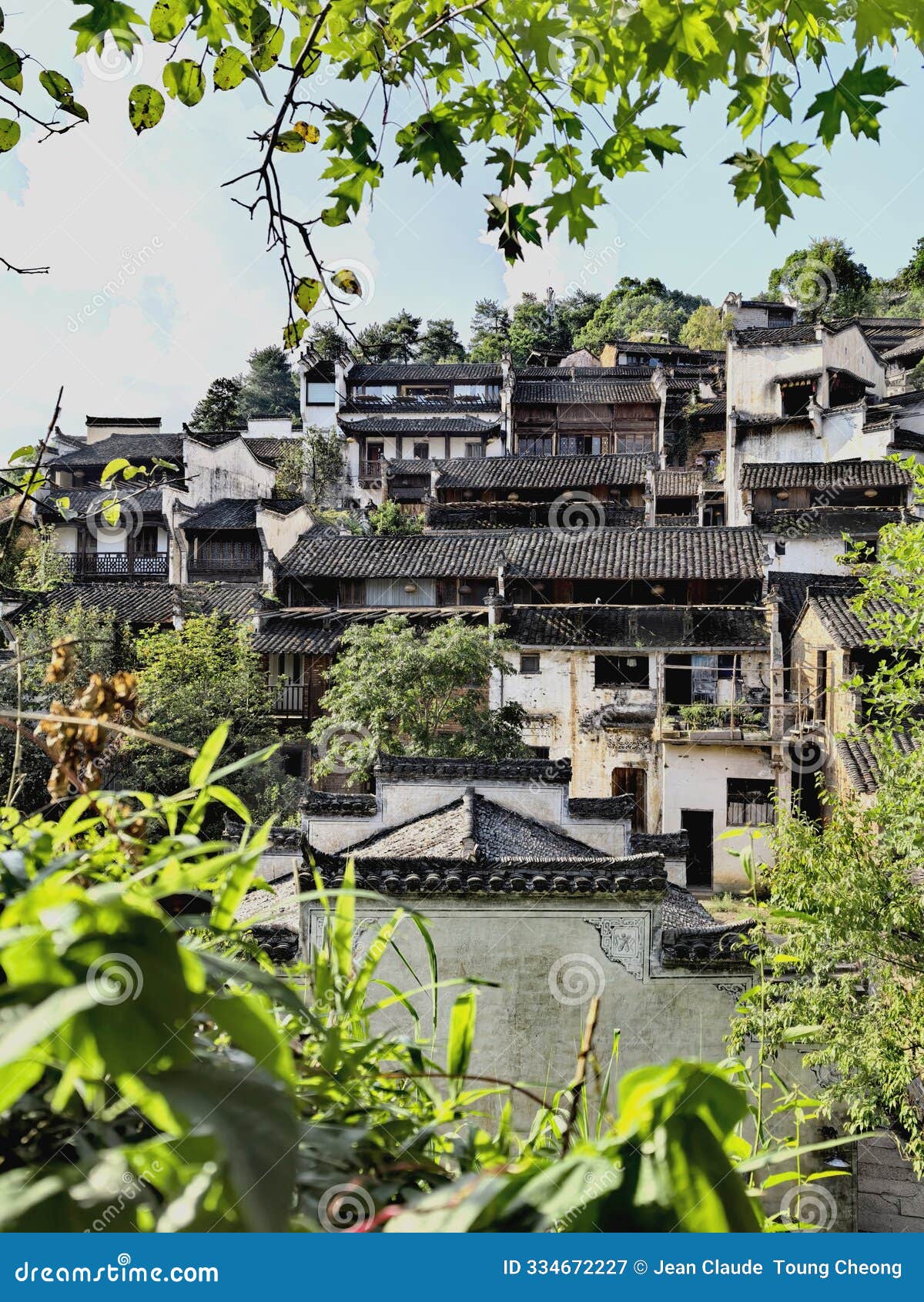 Huangling, the Most Beautiful Countryside in China. Stock Image - Image ...