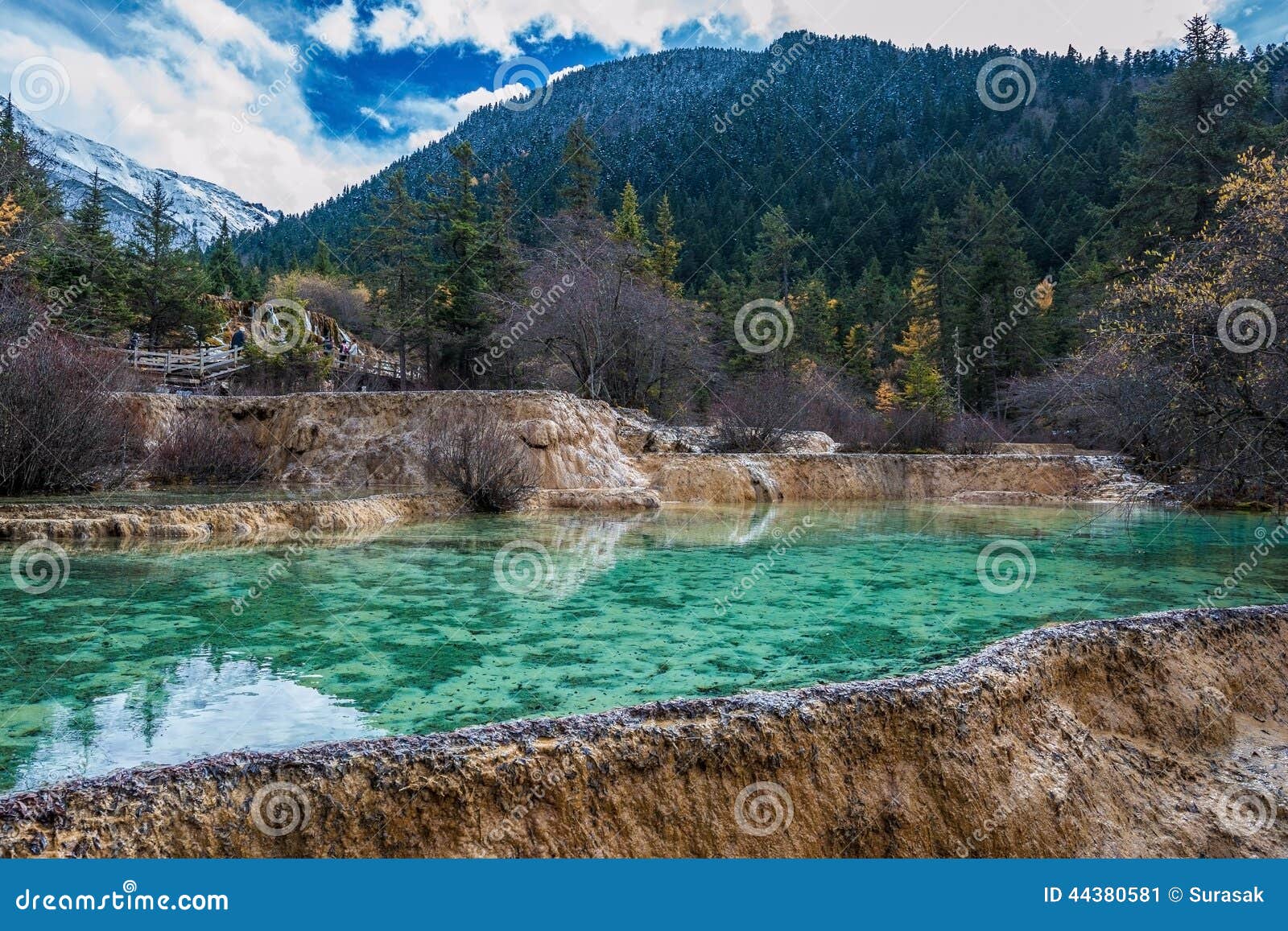 Huanglong in China stock image. Image of attraction, highlands - 44380581