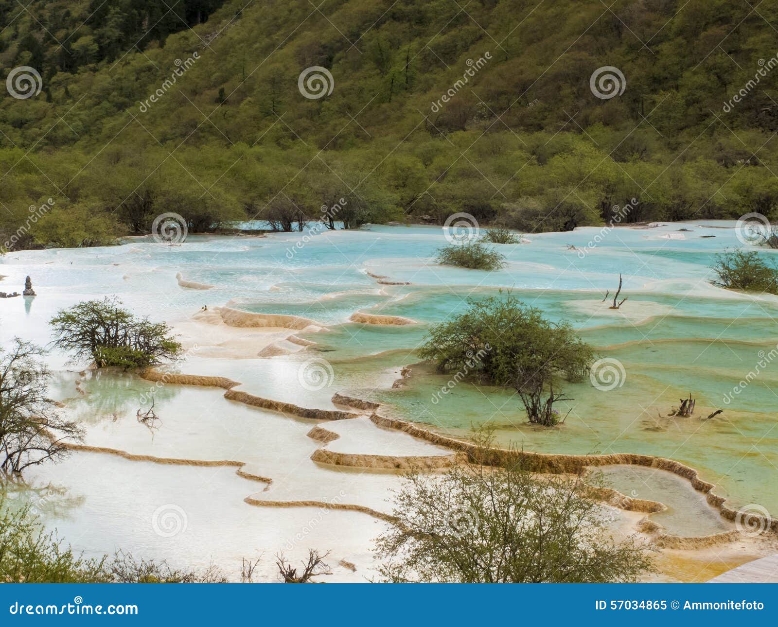 Huanglong, China stock image. Image of cascade, scenery - 57034865