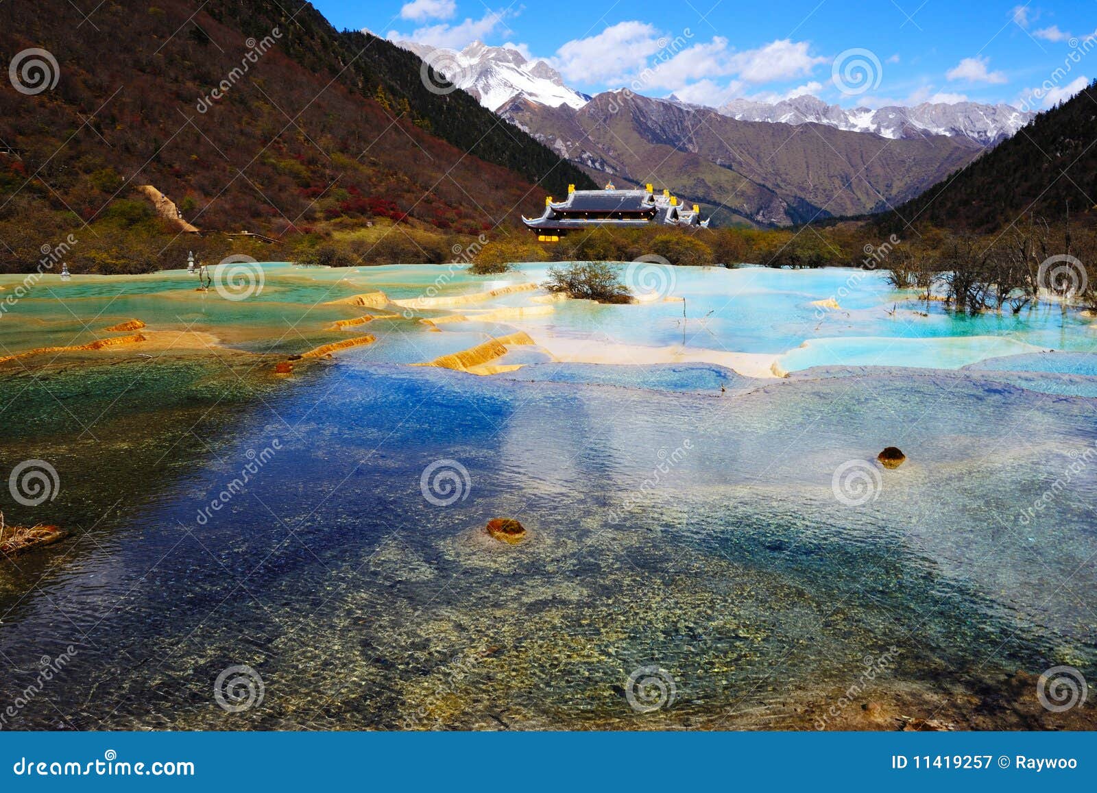 Huanglong Scenic And Historic Interest Area Stock Photo | CartoonDealer ...