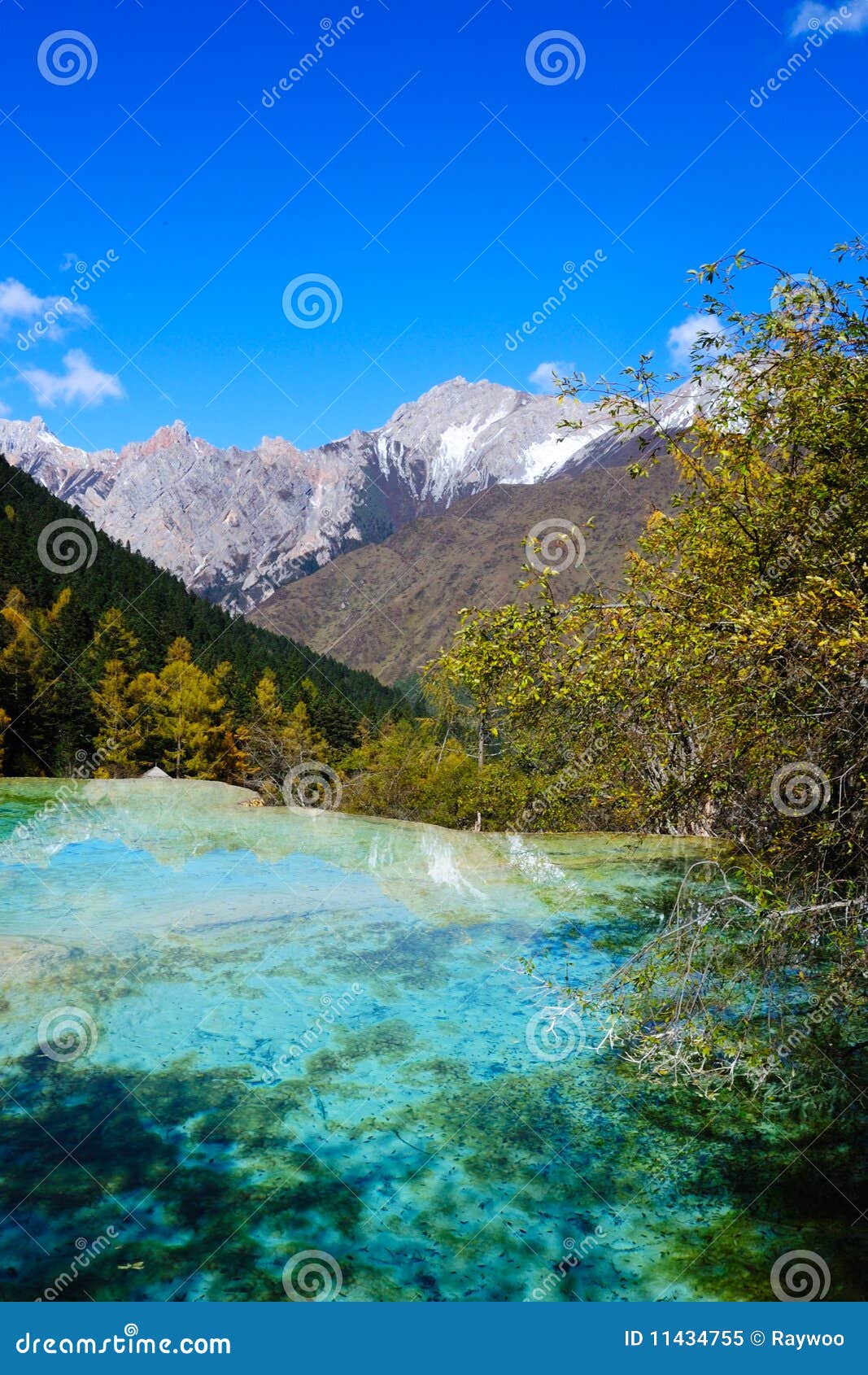 Huanglong Scenic Area stock image. Image of huanglong - 11434755