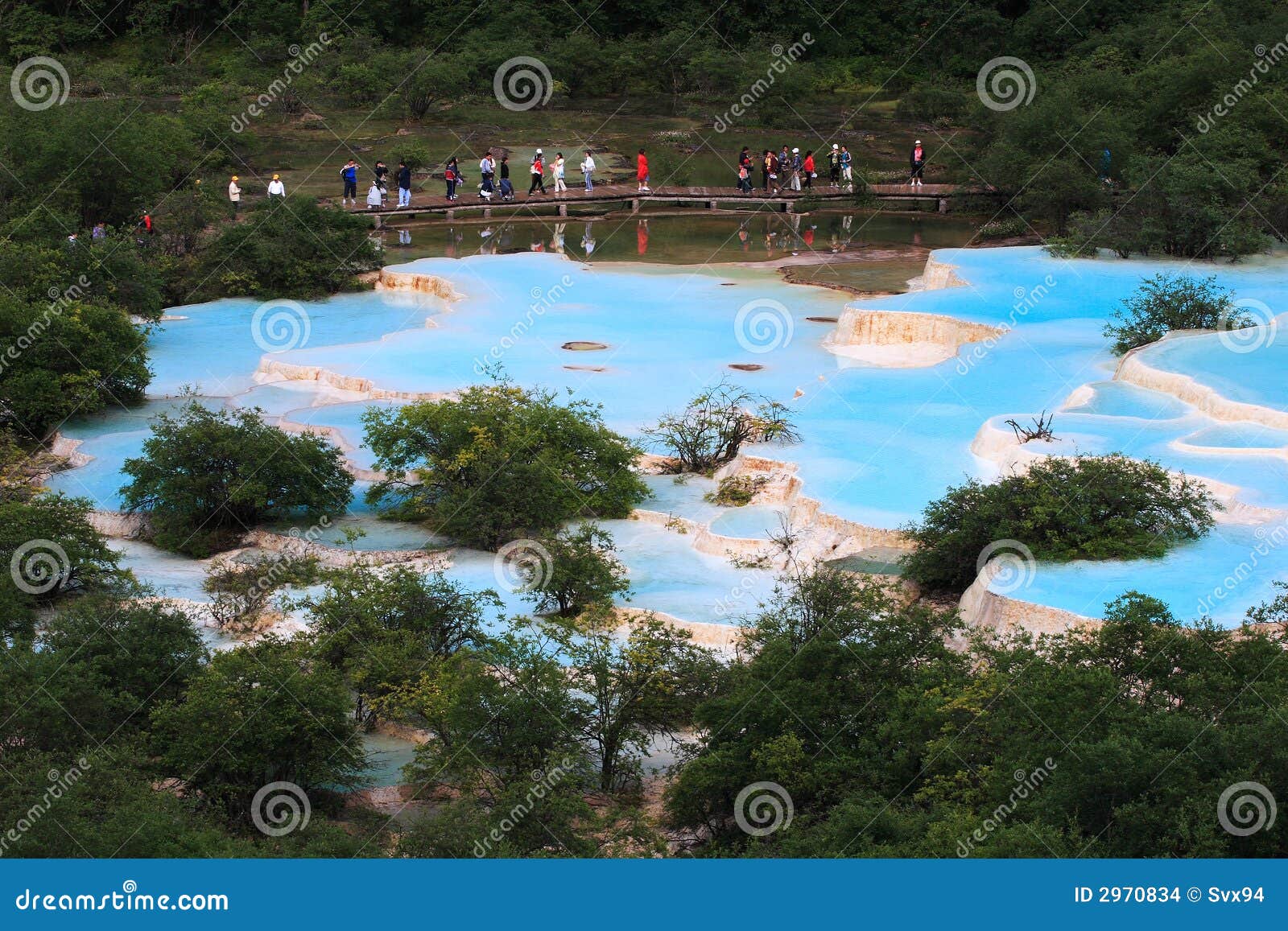Huanglong Scenic Area stock photo. Image of unesco, tour - 2970834