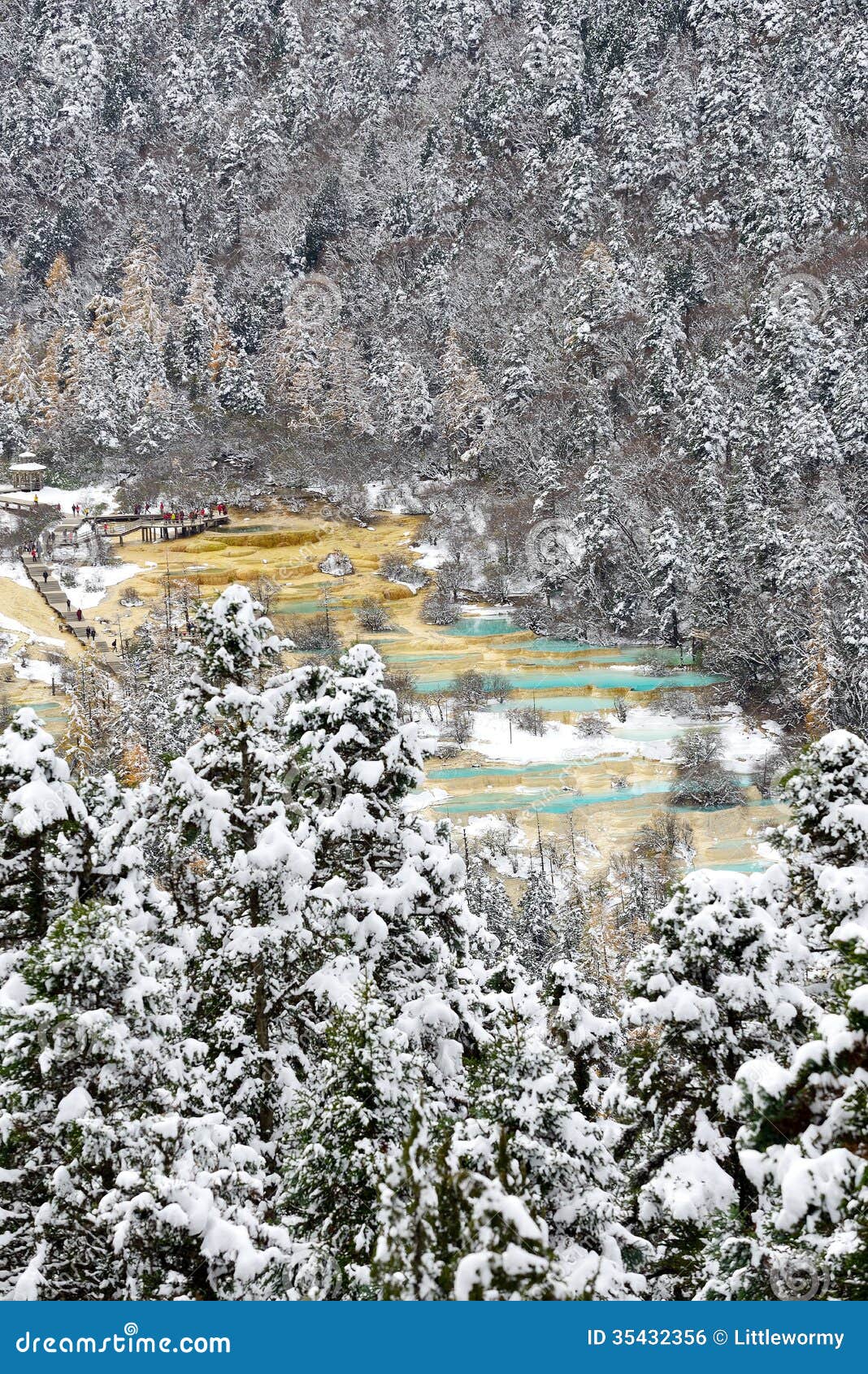 Huanglong, Sichuan, China stock photo. Image of rural - 35432356