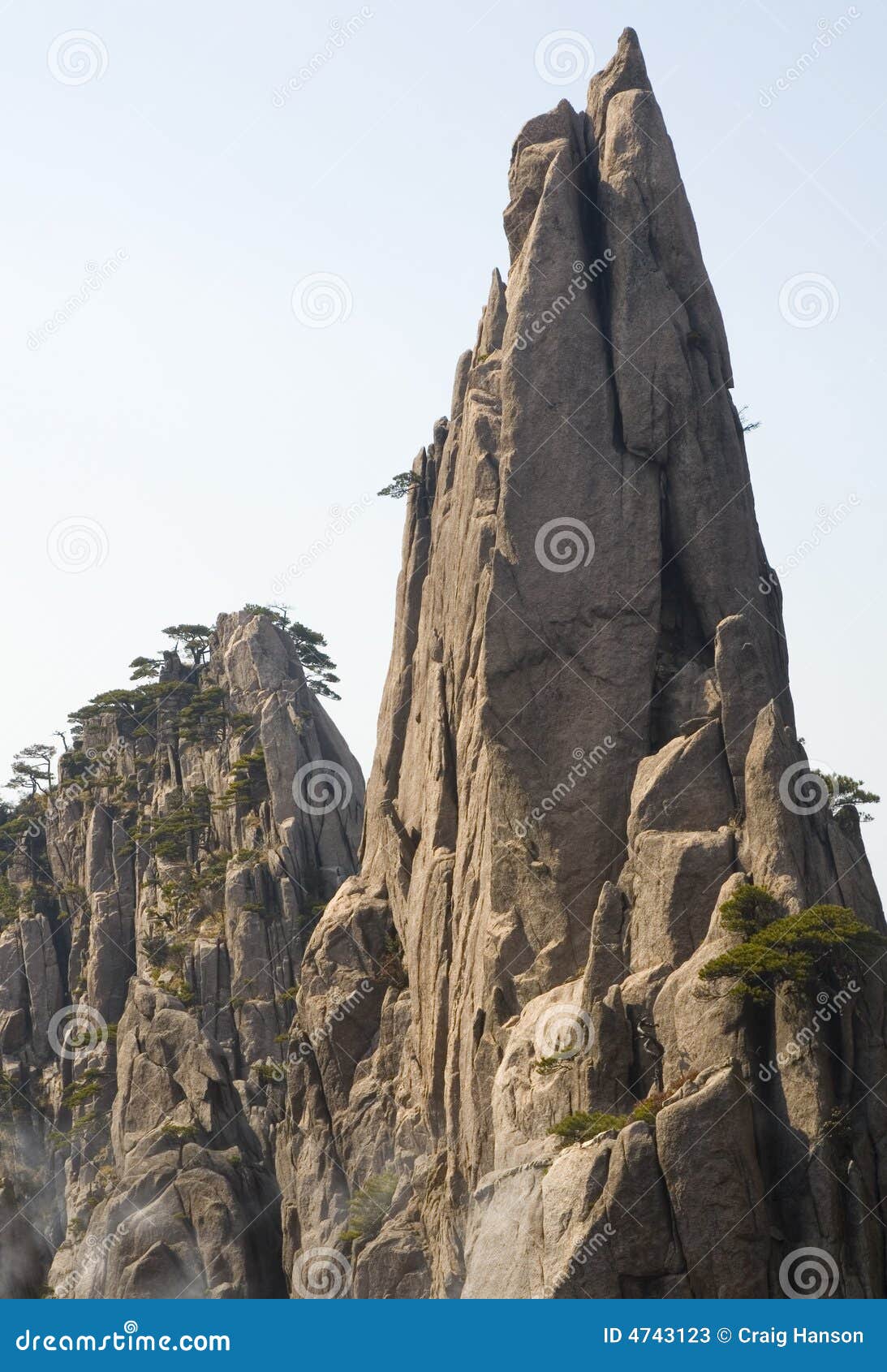 Huangshan Spire stock image. Image of crag, chinese, high - 4743123