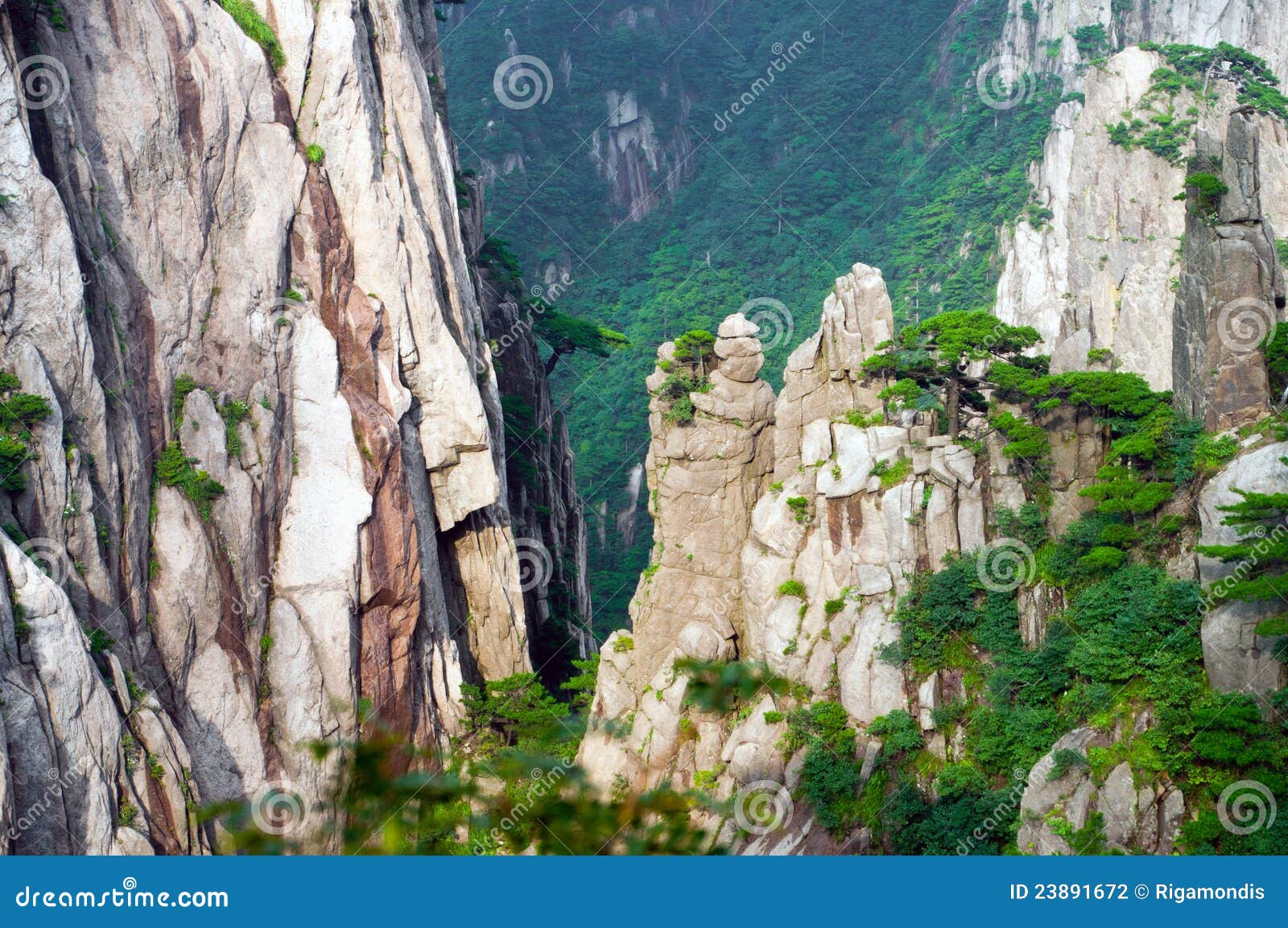 Huangshan view stock photo. Image of mountains, hiking - 23891672