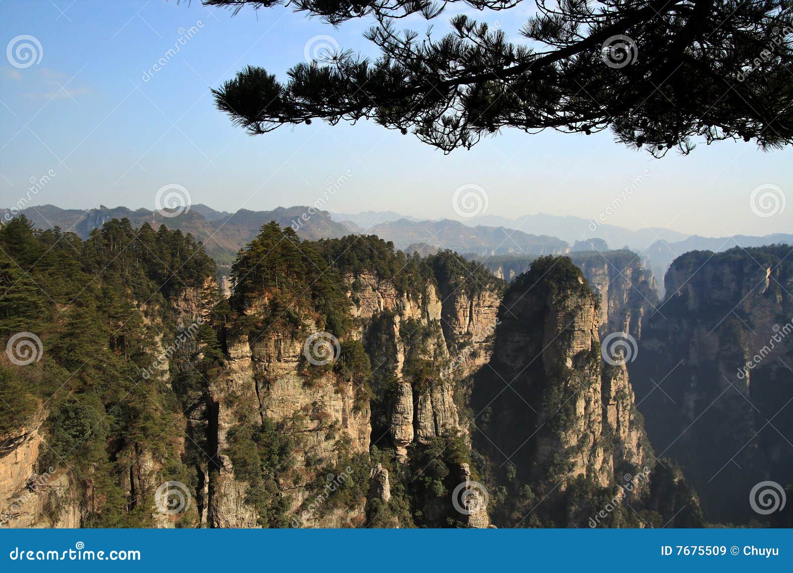 Huangshi Village stock image. Image of peak, outdoor, rock - 7675509