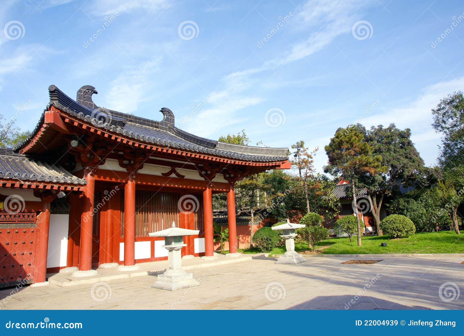 Huaqing Pool Park stock image. Image of huaqing, blue - 22004939