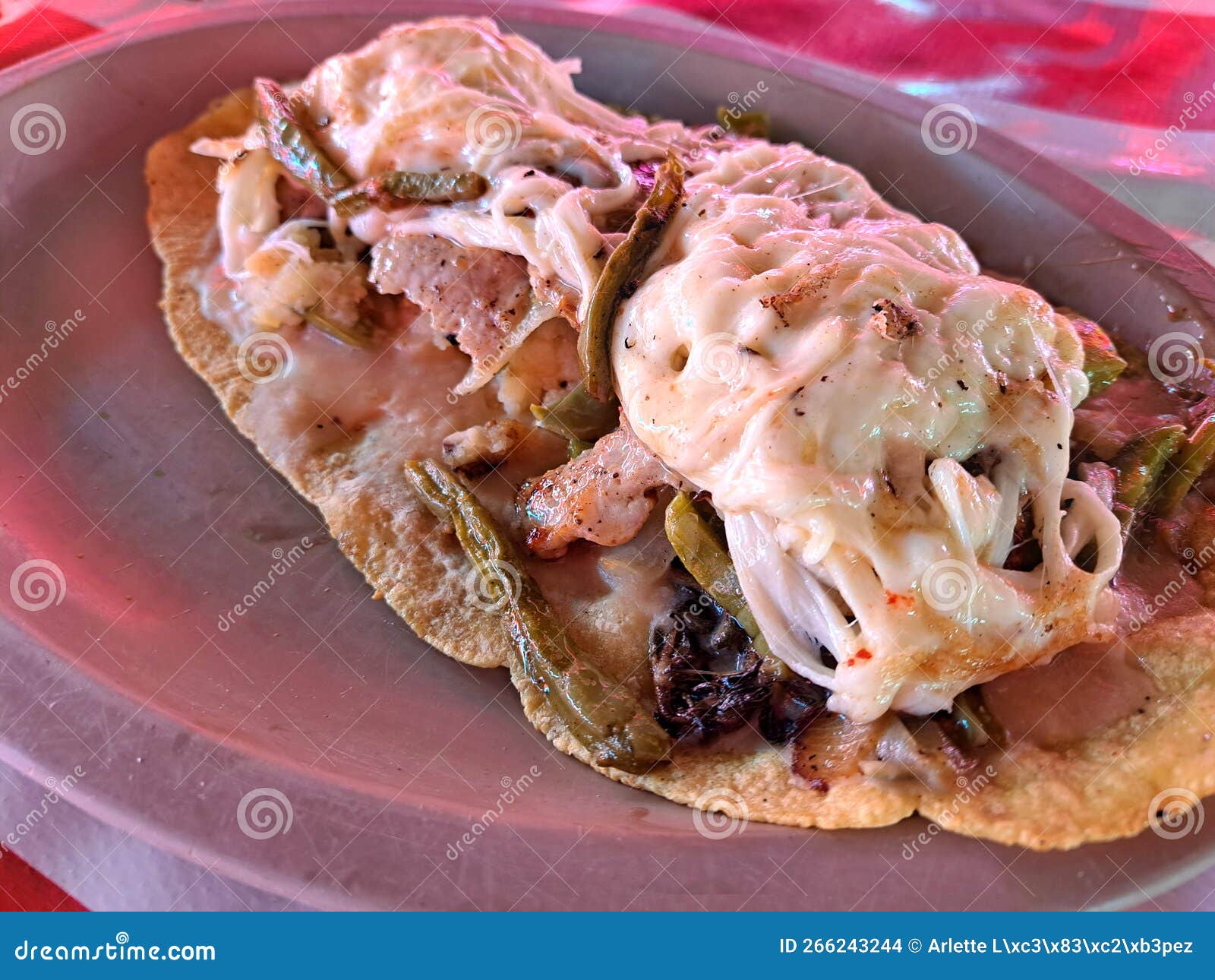 The Huarache is a Typical Mexican Dish, Whose Shape Simulates ...