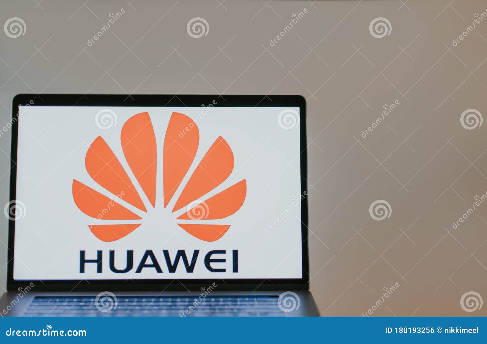 Huawei Logo on the Laptop Screen. Editorial Photo - Illustration of ...