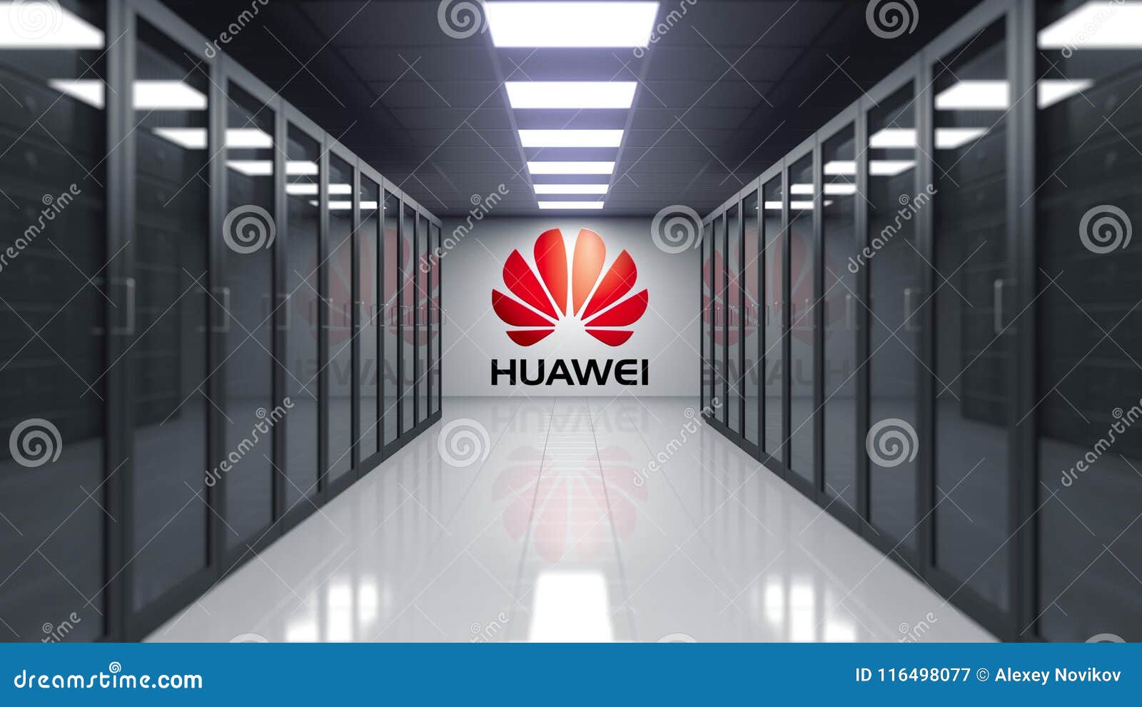 Huawei Logo Made Of Hexadecimal Symbols On Computer Screen. Editorial ...