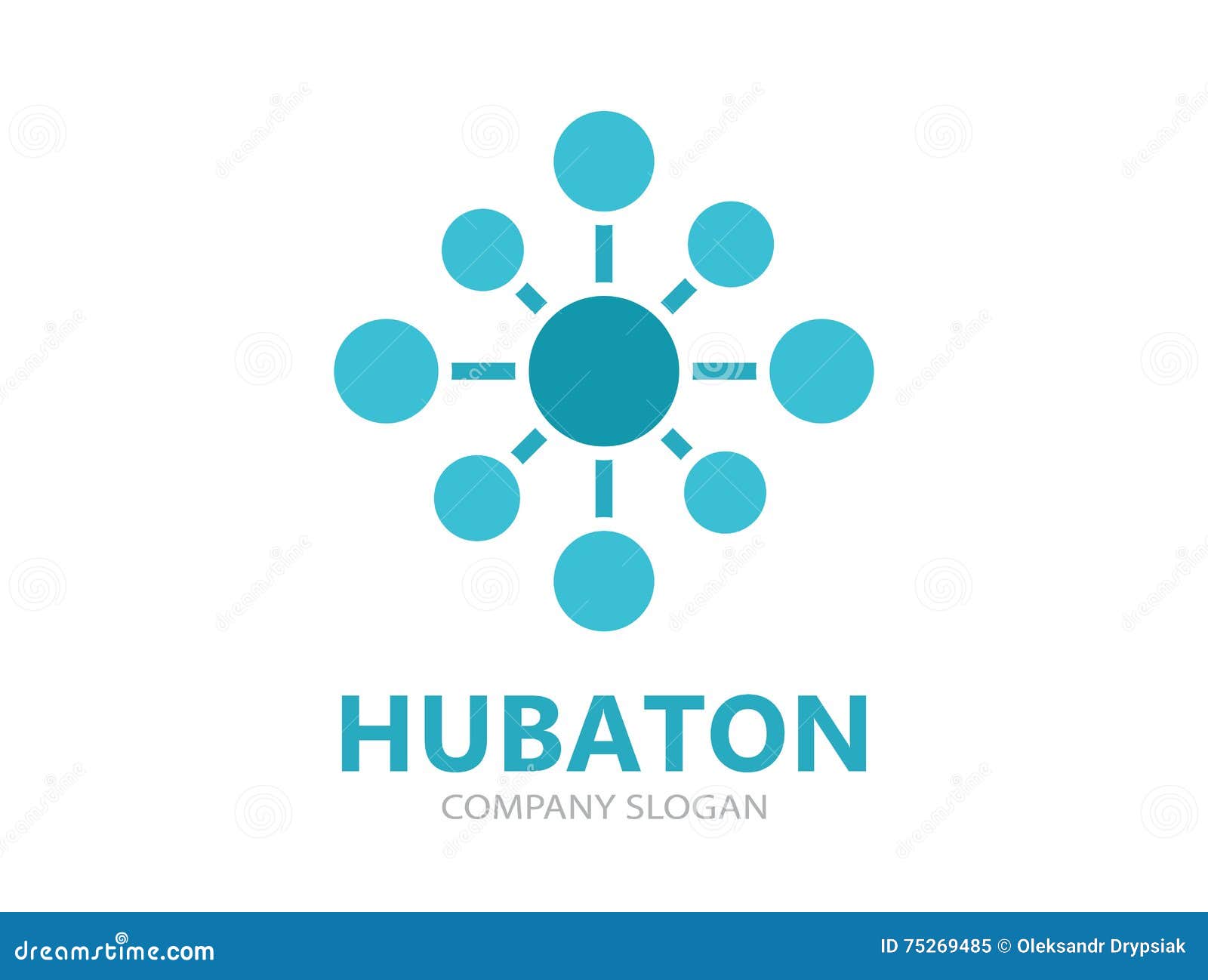 Hub connection logo design stock vector. Illustration of link - 75269485