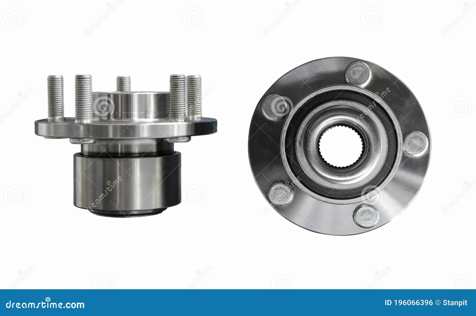 Hub in Two Angles, Isolated on White Background Stock Photo - Image of ...