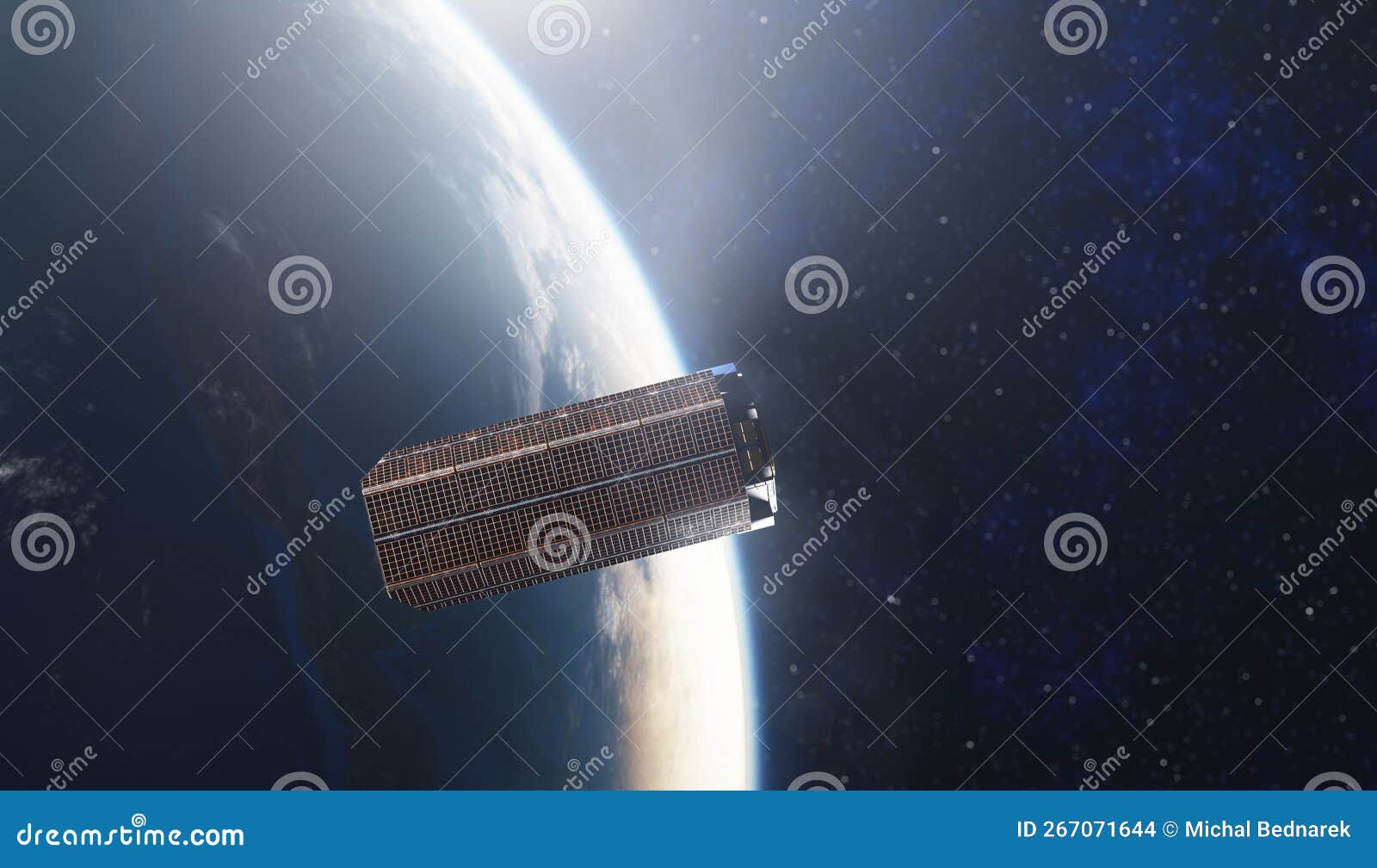 Hubble Space Telescope and Earth Stock Illustration - Illustration of ...