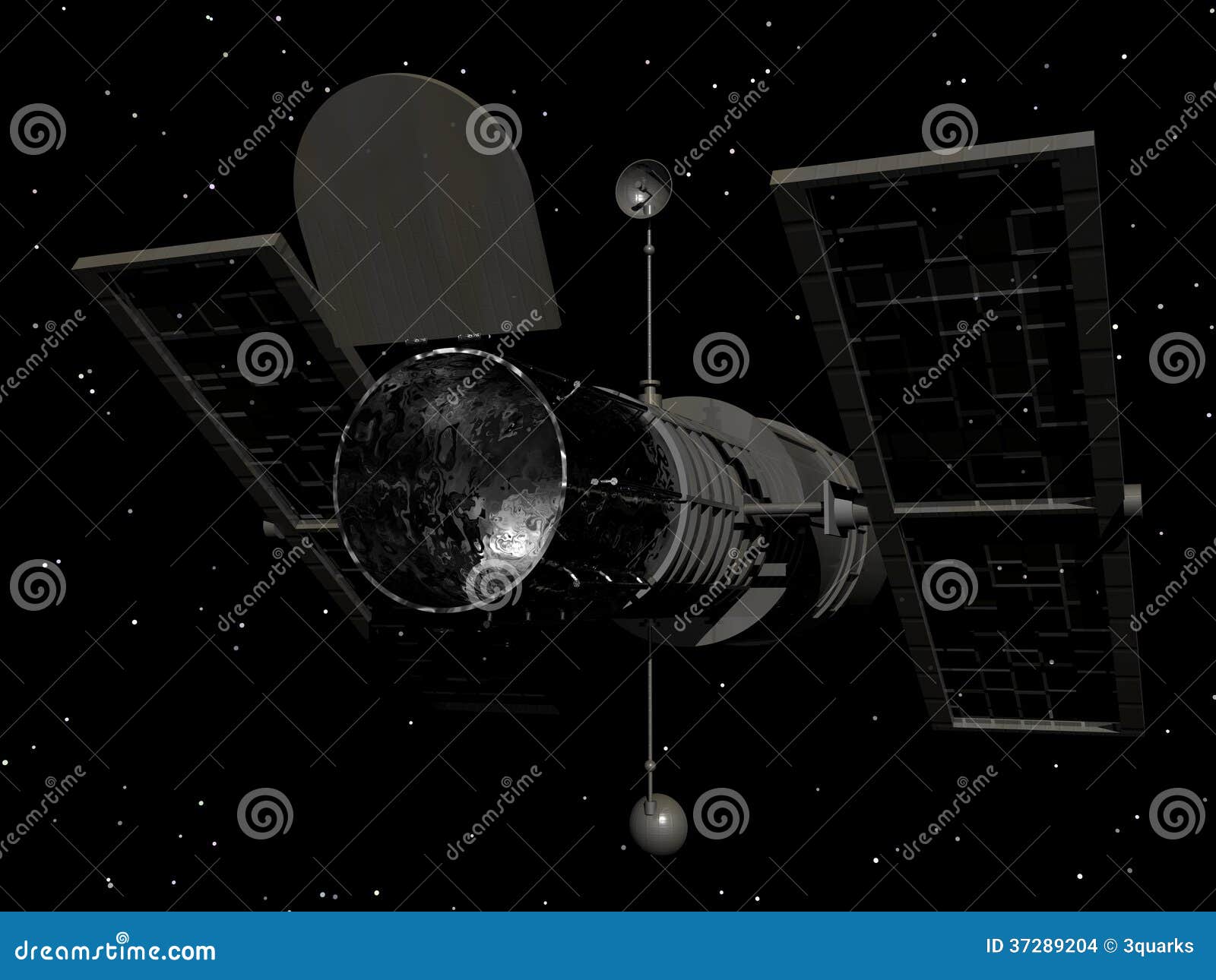 Hubble Telescope stock illustration. Illustration of hubble - 37289204