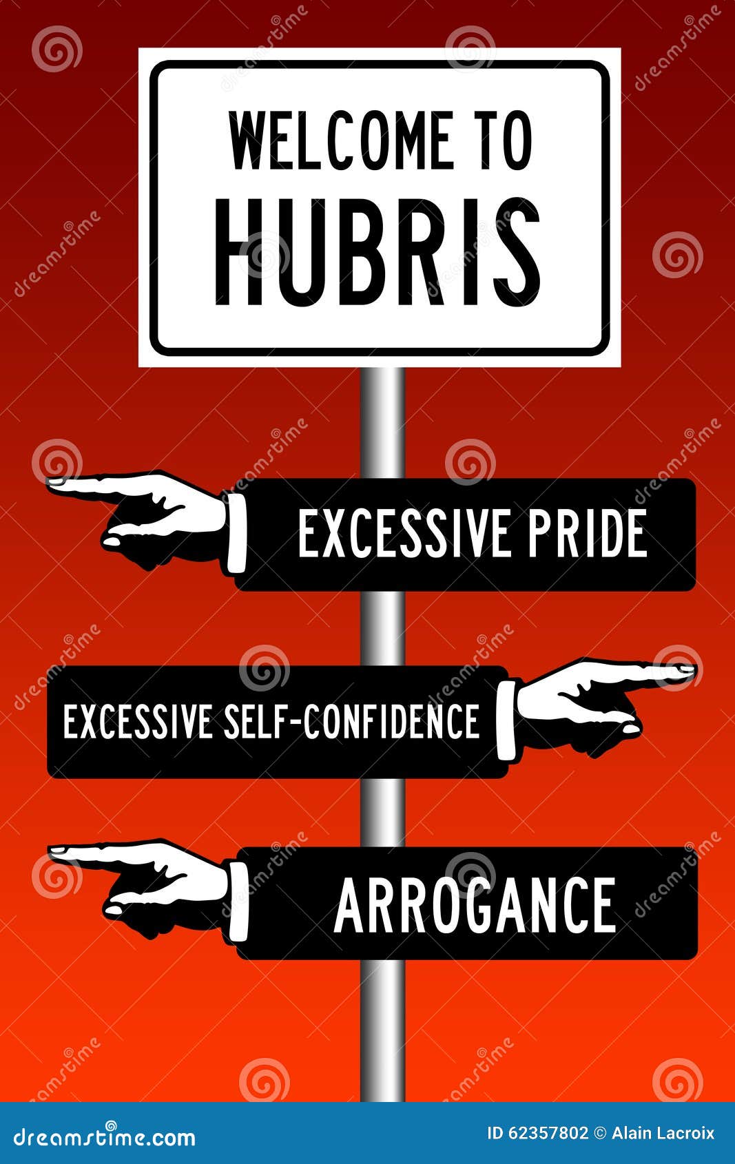 Hubris stock illustration. Illustration of chutzpah, confident - 62357802