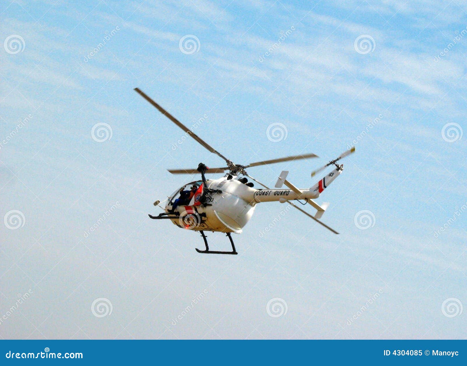 Hubschrauber MBB-BO 105 stockbild. Bild von suche, meer - 4304085