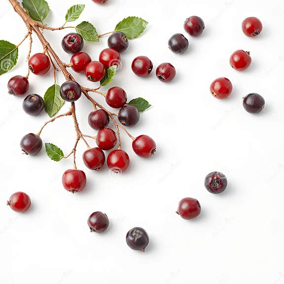 Huckleberries on White stock illustration. Illustration of print ...